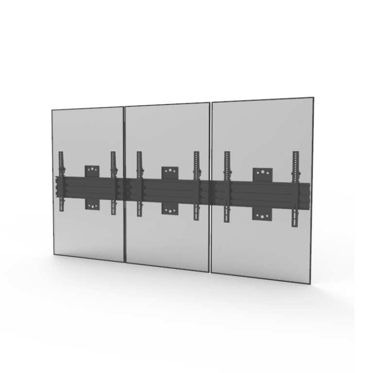 Wall Mount - 3 Screen Portrait - Digital Signage Mounts