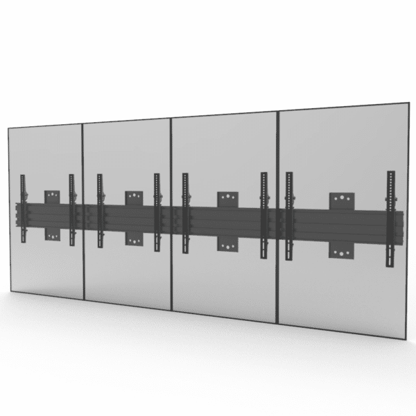 Wall Mount - 4 Screen Portrait - Digital Signage Mounts
