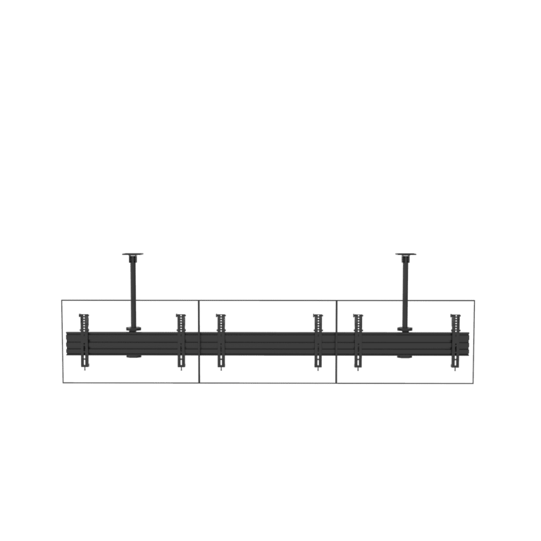 Ceiling Mount - 3 Screen Landscape - Digital Signage Mounts